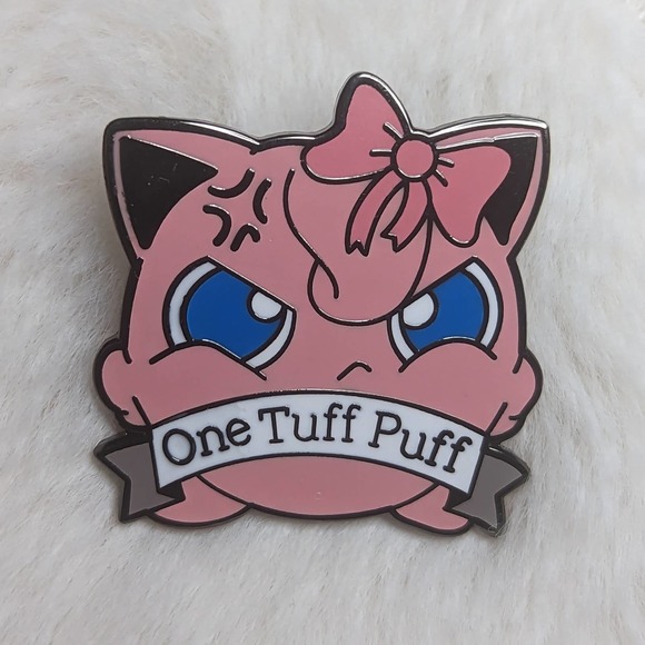 Handmade | Jewelry | Jigglypuff One Tough Puff Pokemon Enamel Pin ...